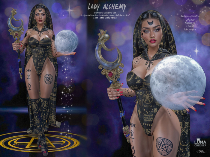 Second Life Marketplace - Lady Alchemy , Complete Sorceress Costume ...